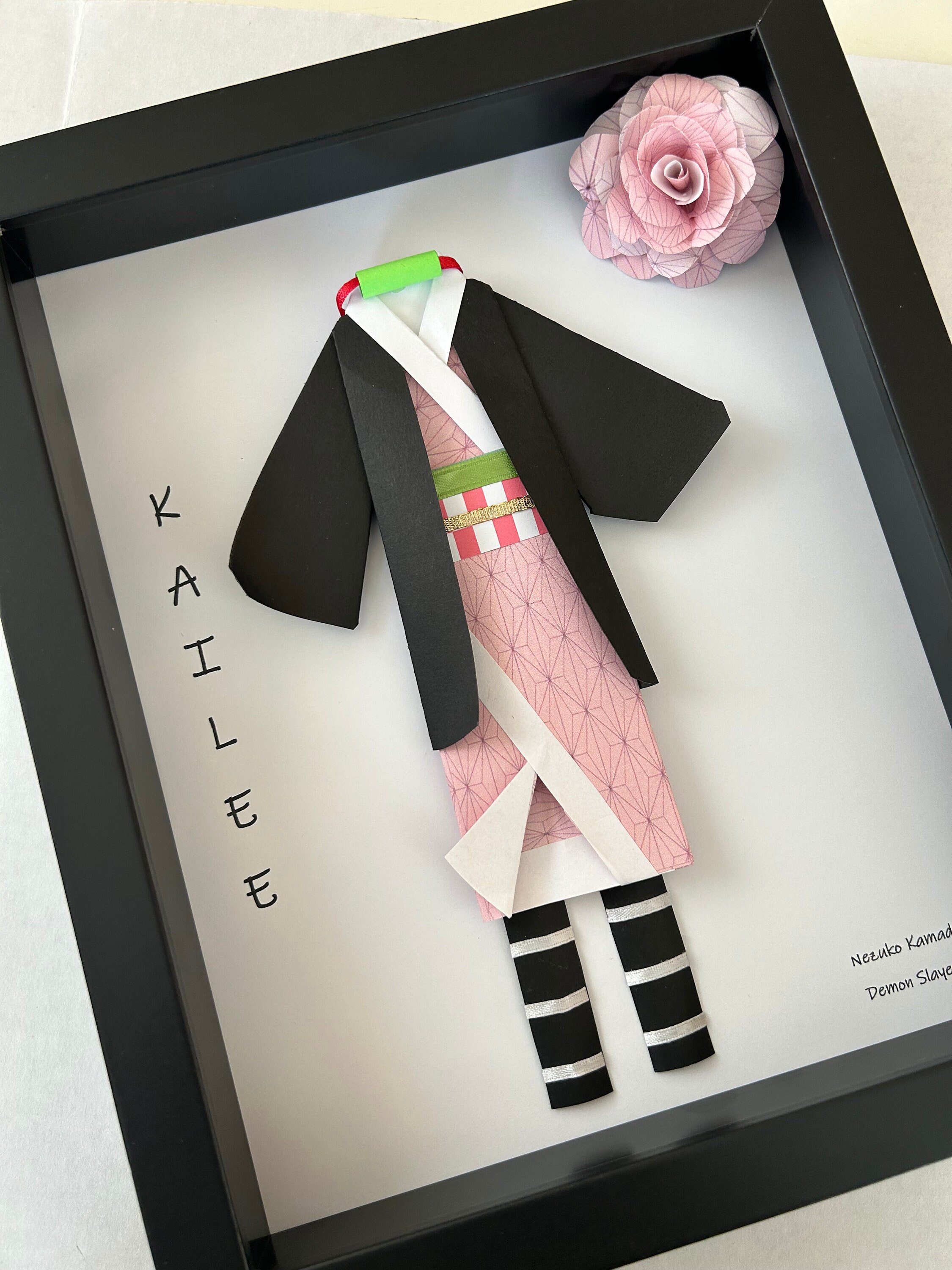 Personalized Nezuko Shadow Boxdemon Slayer Mangapaper - Etsy