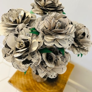 Custom Manga Anime Book Page Roses|paper Roses|birthday Gift|lover of ...