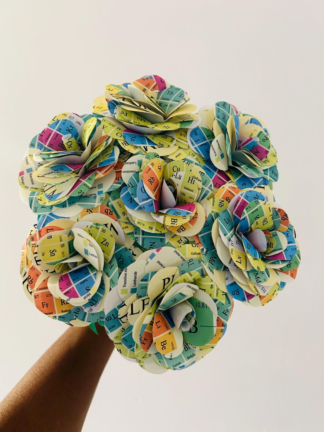 Periodic Table Paper Flower Bouquet - Science Teacher Gift, Unique ...