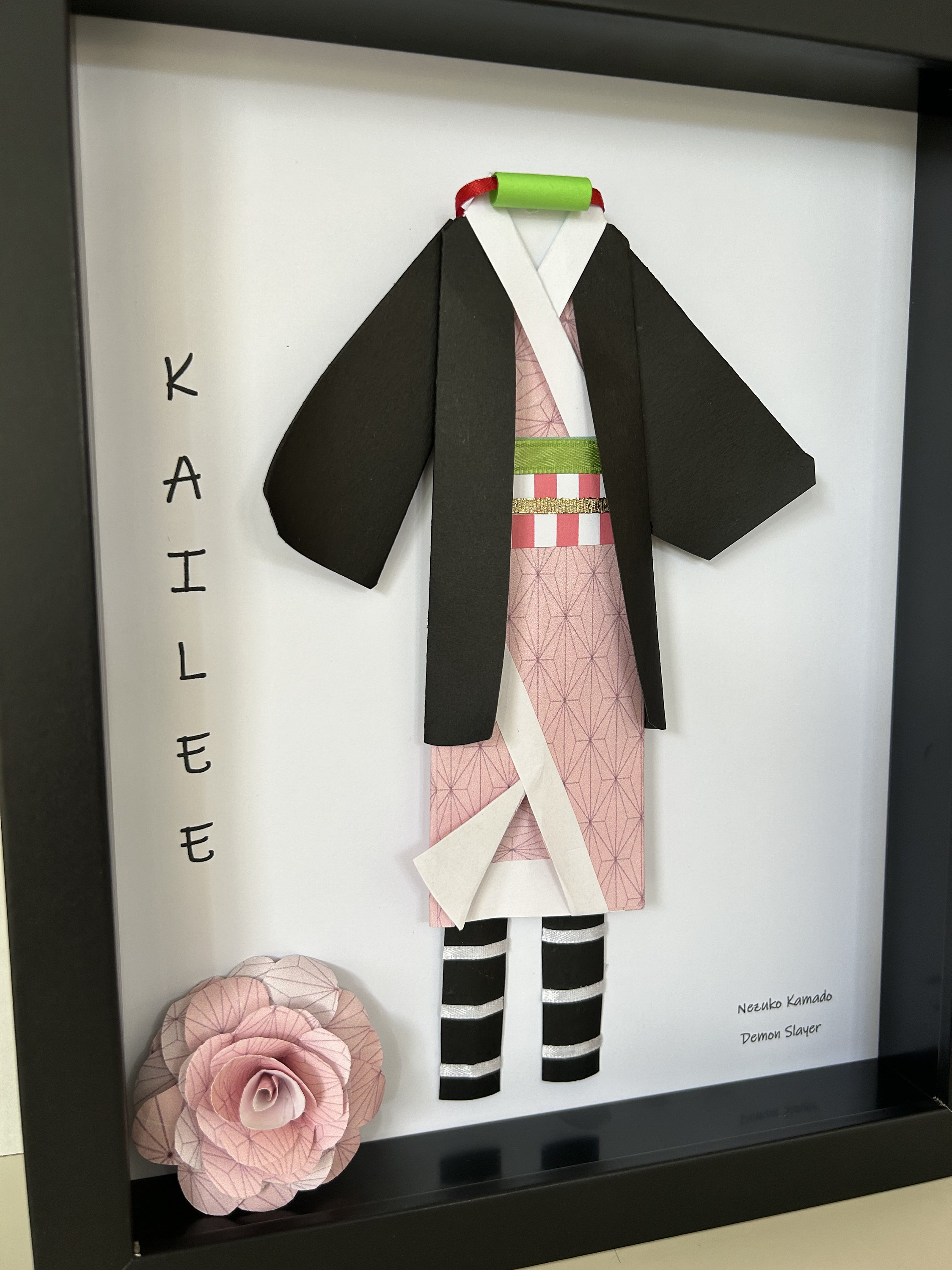 Personalized Nezuko Shadow Boxdemon Slayer Mangapaper - Etsy