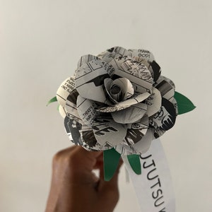 Custom Manga Anime Book Page Roses|paper Roses|birthday Gift|lover of ...