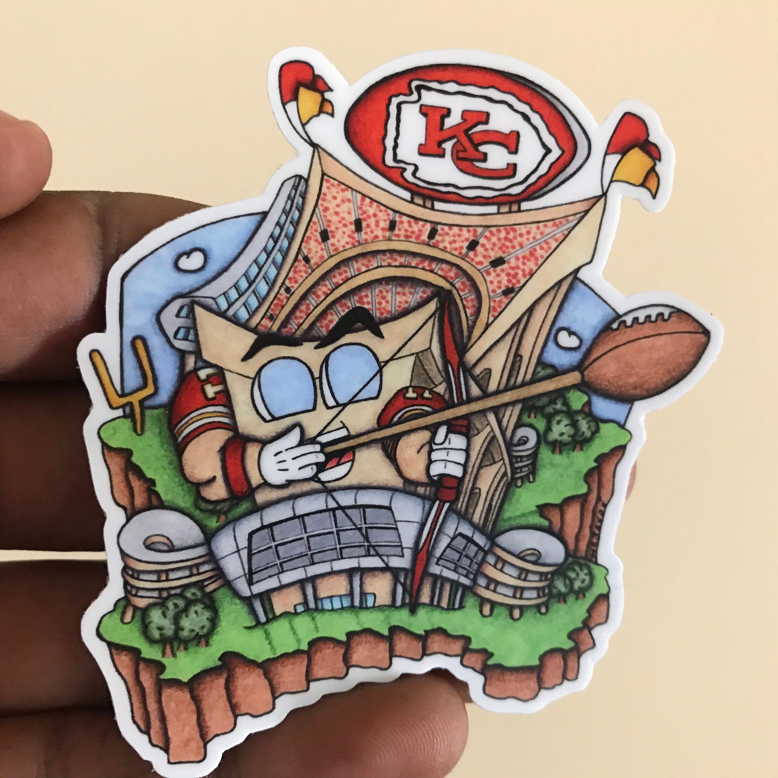 Kansas City Arrowhead Stadium Sticker Decal - Etsy