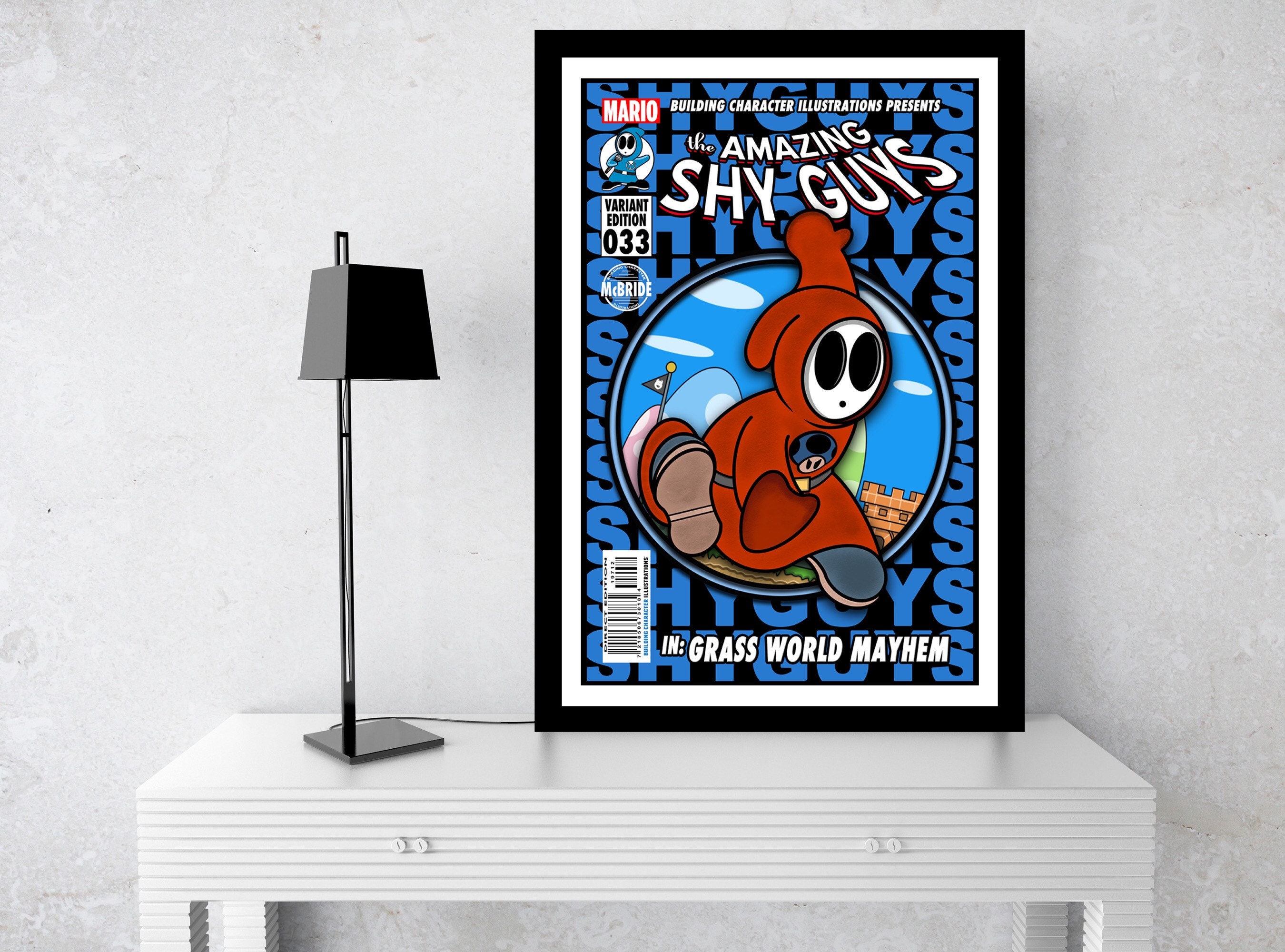 Super Mario Shy Guy Amazing Spiderman 300 Comic Homage Posters