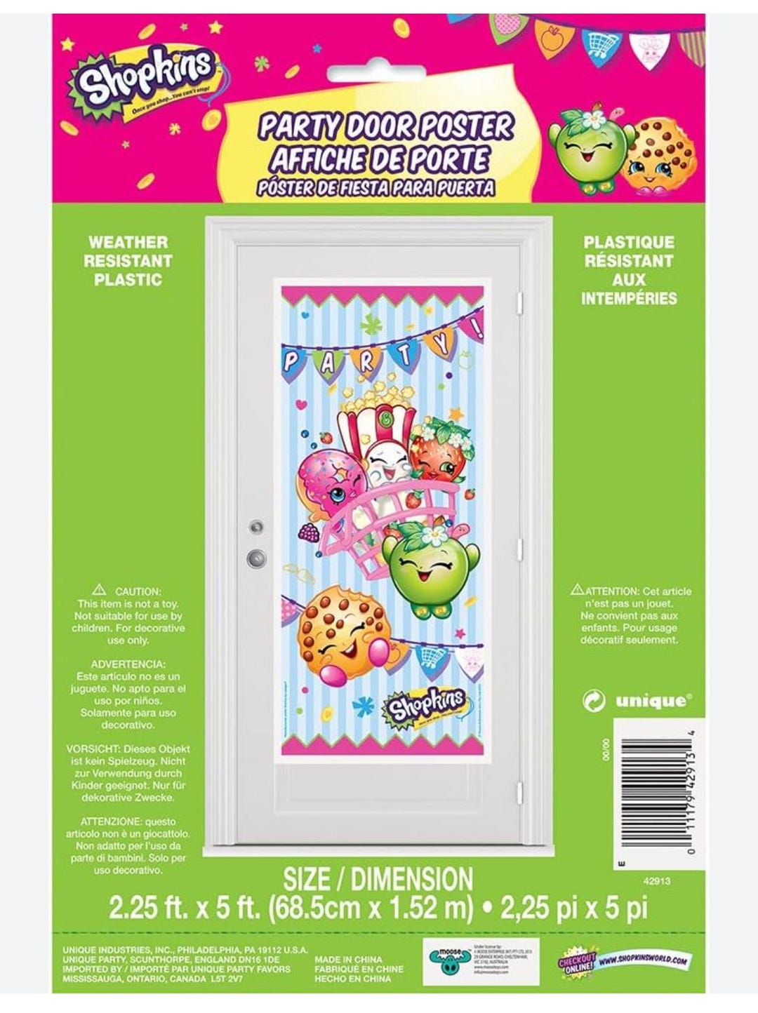 Shopkins Door Poster, Shopkins Birthday Decor, Shopkins Decorations ...