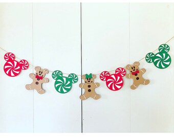 Mickey Christmas Garland - Etsy