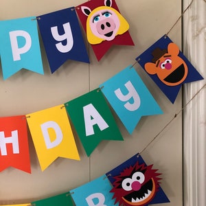 Muppets bannerKermit the frog bannerthe muppets birthdaythe | Etsy