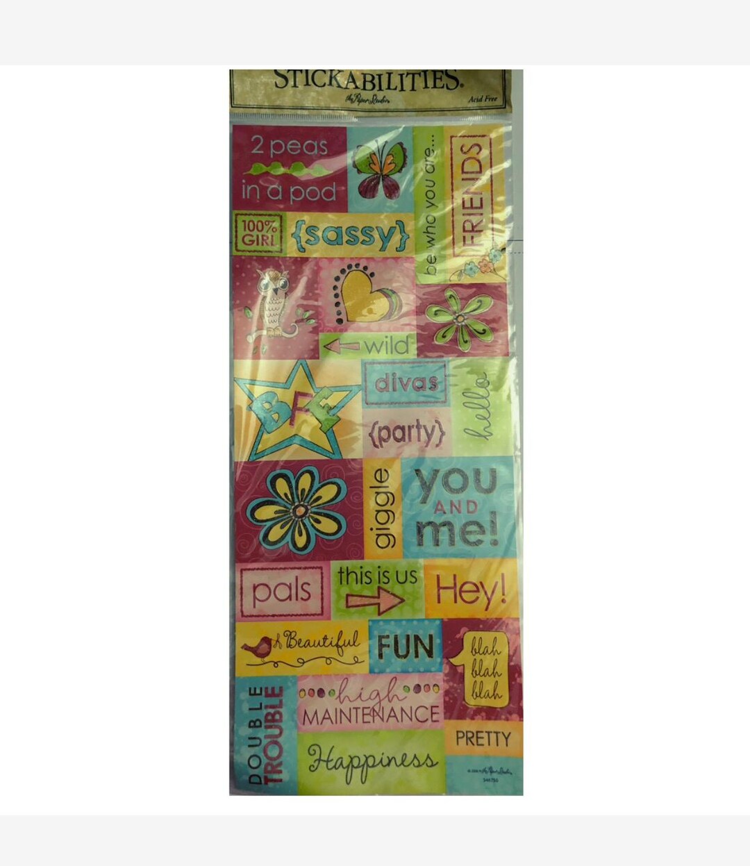 Friendship Scrapbook Stickers,besties Sticker Sheets,bff Stickers ...