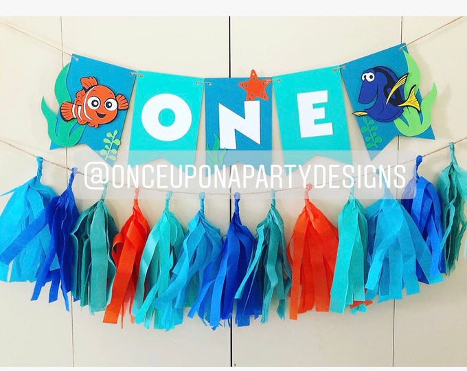 Finding Nemo Bannerfinding Dory Bannernemo Birthday - Etsy