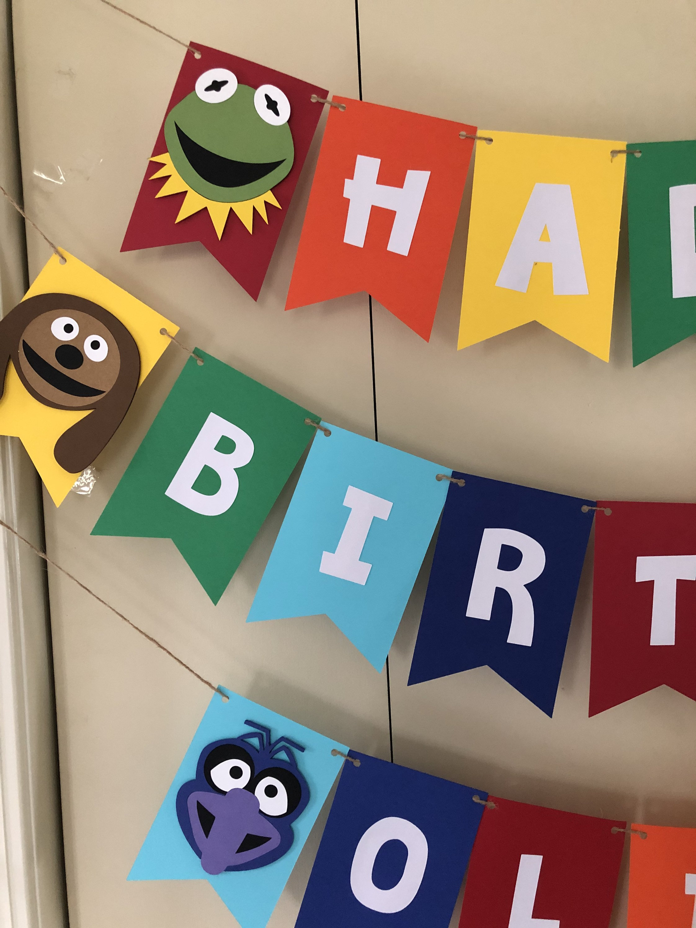Muppets bannerKermit the frog bannerthe muppets birthdaythe | Etsy