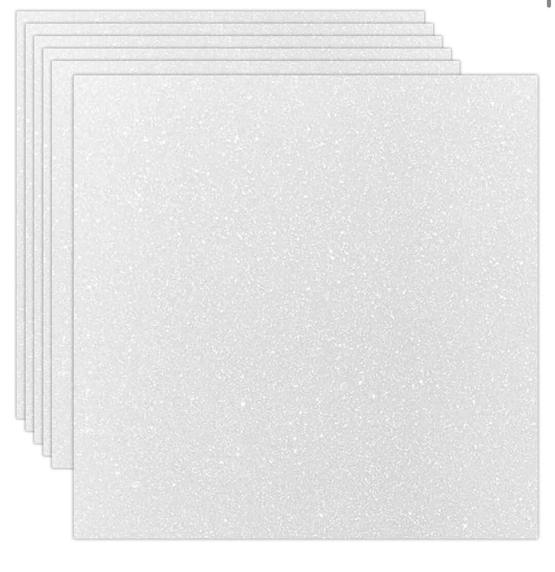Porcelain White Glitter Cardstock Paper,90lb Cardstock Paper,30cmx30cm ...