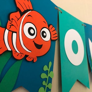 Finding Nemo Banner,finding Dory Banner,nemo Birthday Banner,highchair ...