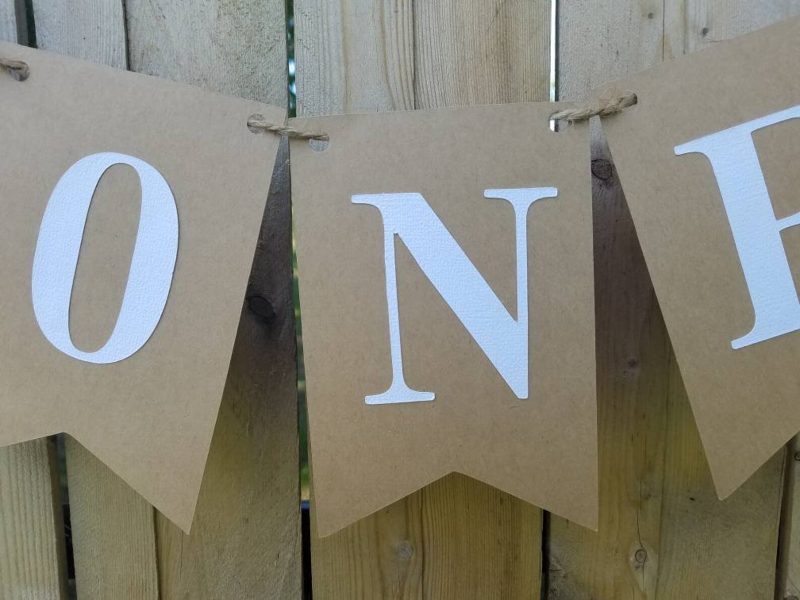 Kraft Paperone Bannerburlap Color High Chair Bannerbirthday | Etsy