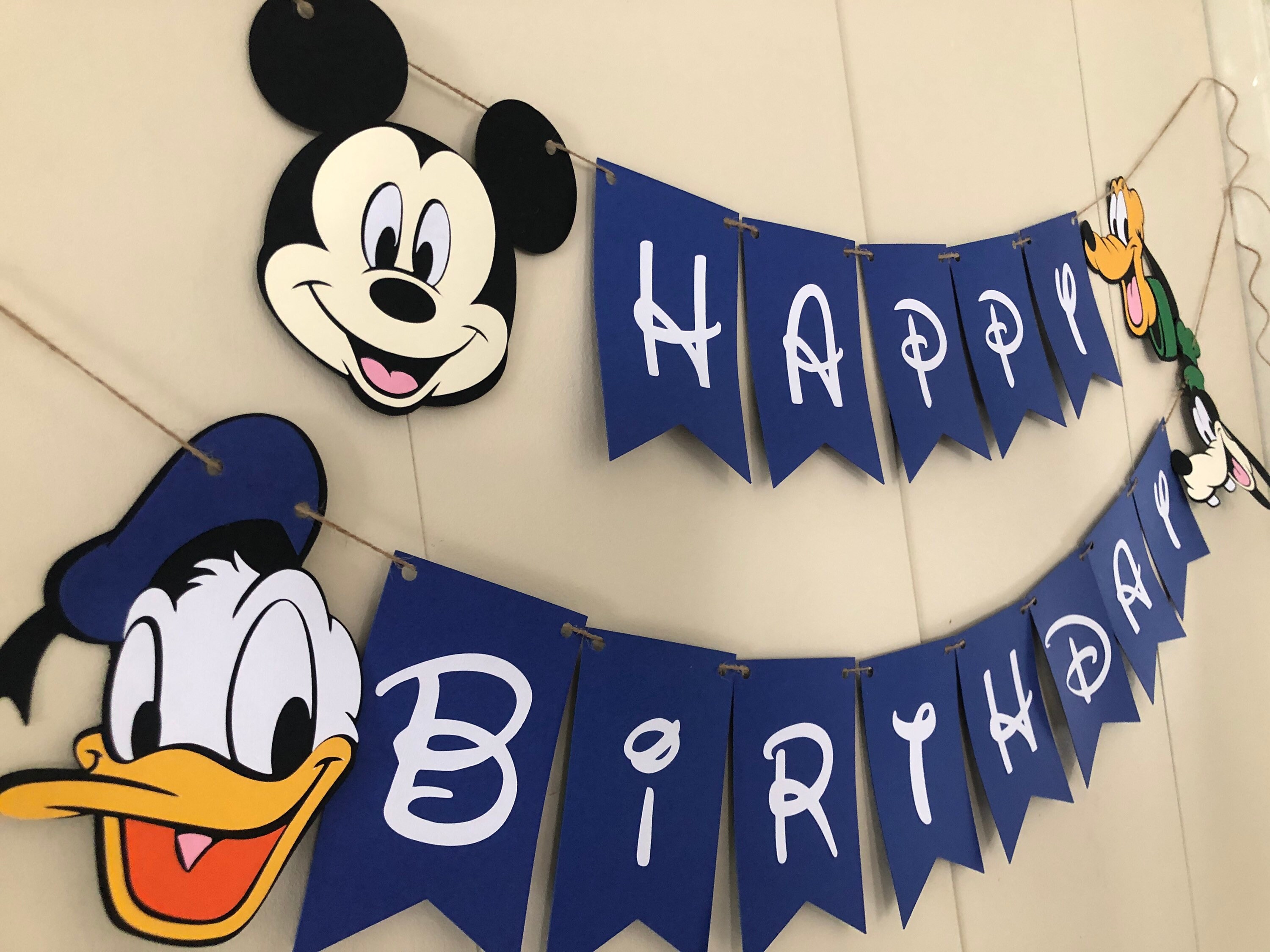 Disney World Birthday Bannerdisneyland Birthday Bannerdisney | Etsy