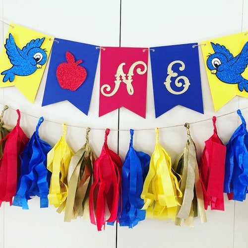 Snow White Themed Birthday Banner - Etsy