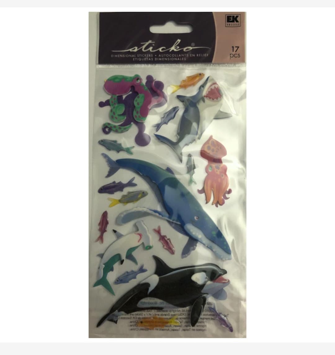 Ocean Animals Stickers,sea Life Sticker Sheets,aquatic Animals Stickers ...