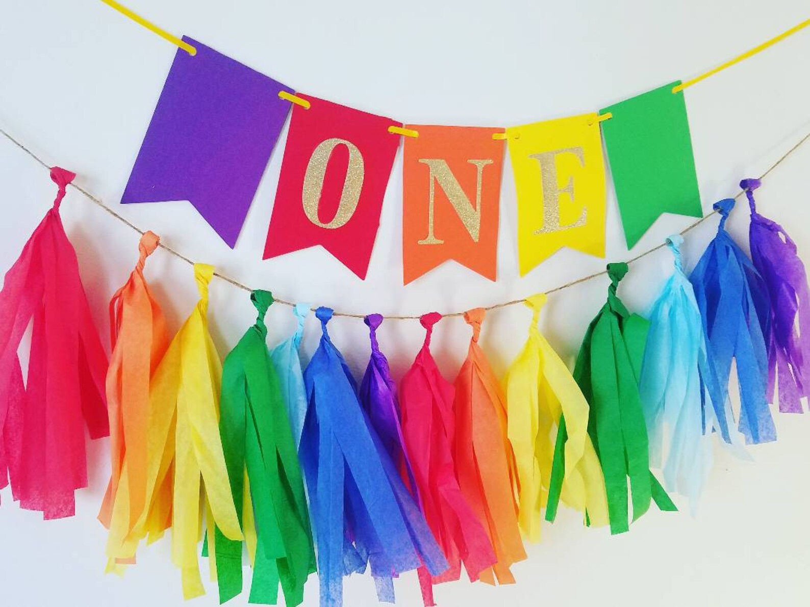 Rainbow Bannerrainbow Birthday Bannerbirthday Bannerrainbow - Etsy