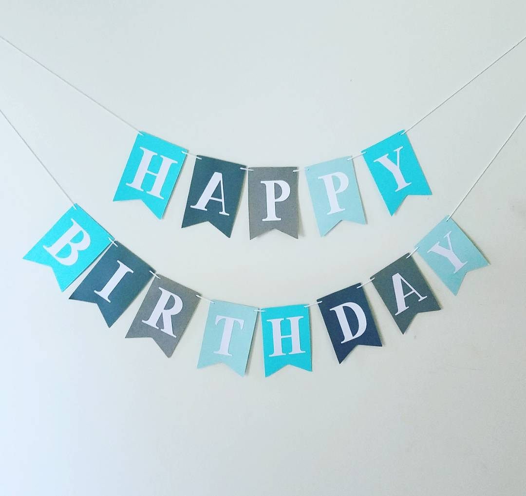 Happy Birthday Banner.boys Happy Birthday Banner Personalized - Etsy
