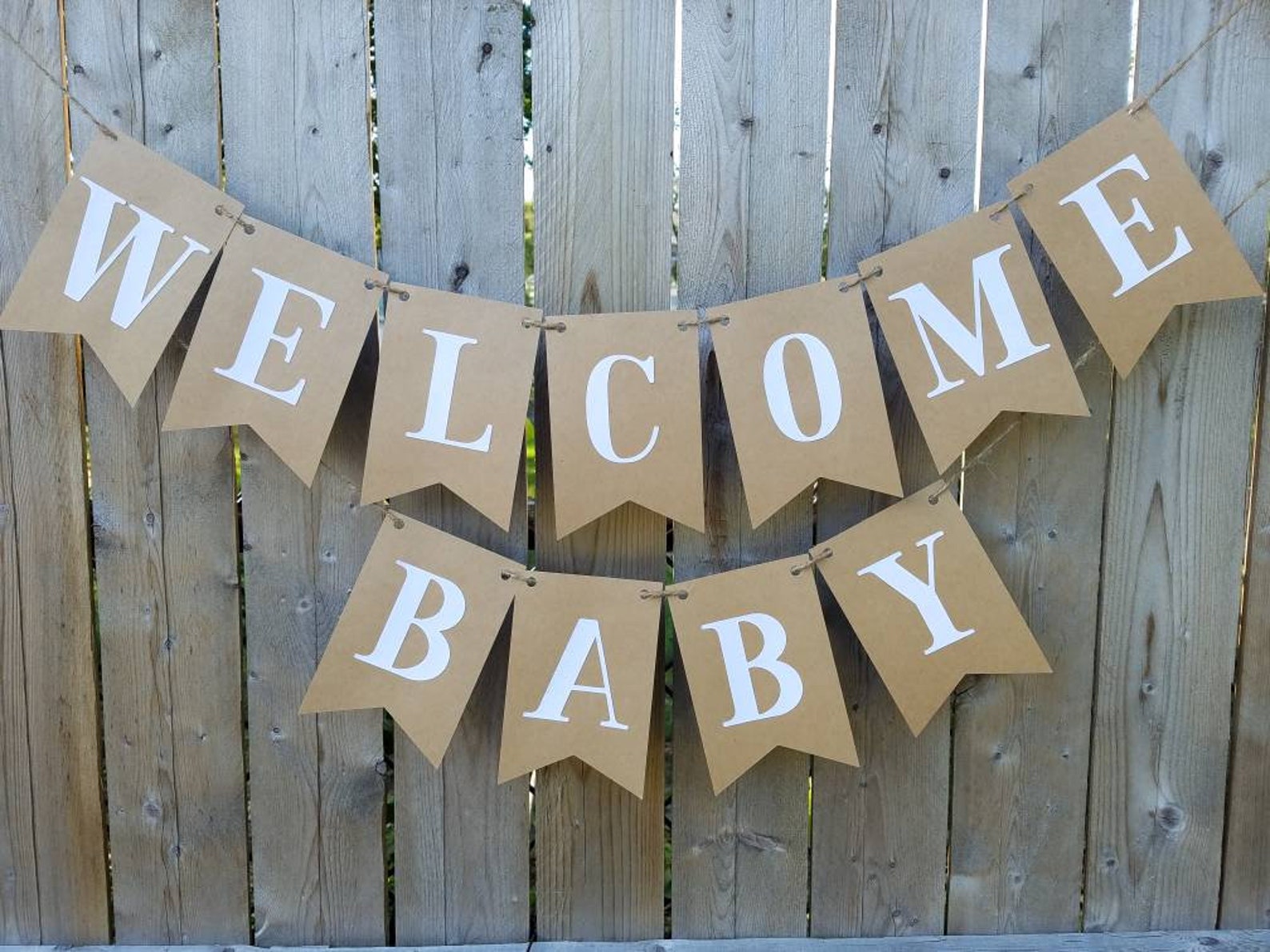 Welcome Baby Bannercustomizable Baby Shower Bannerkraft - Etsy