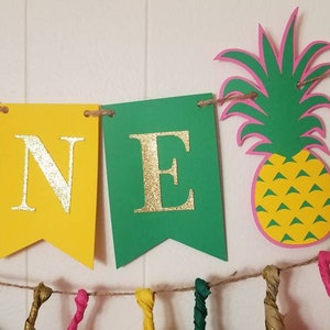 Pineapple Bannerpineapple 1st Birthday Bannerpineapple Cake - Etsy