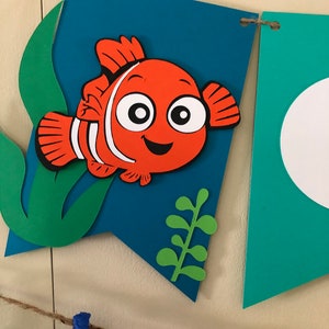 Finding Nemo Banner,finding Dory Banner,nemo Birthday Banner,highchair ...