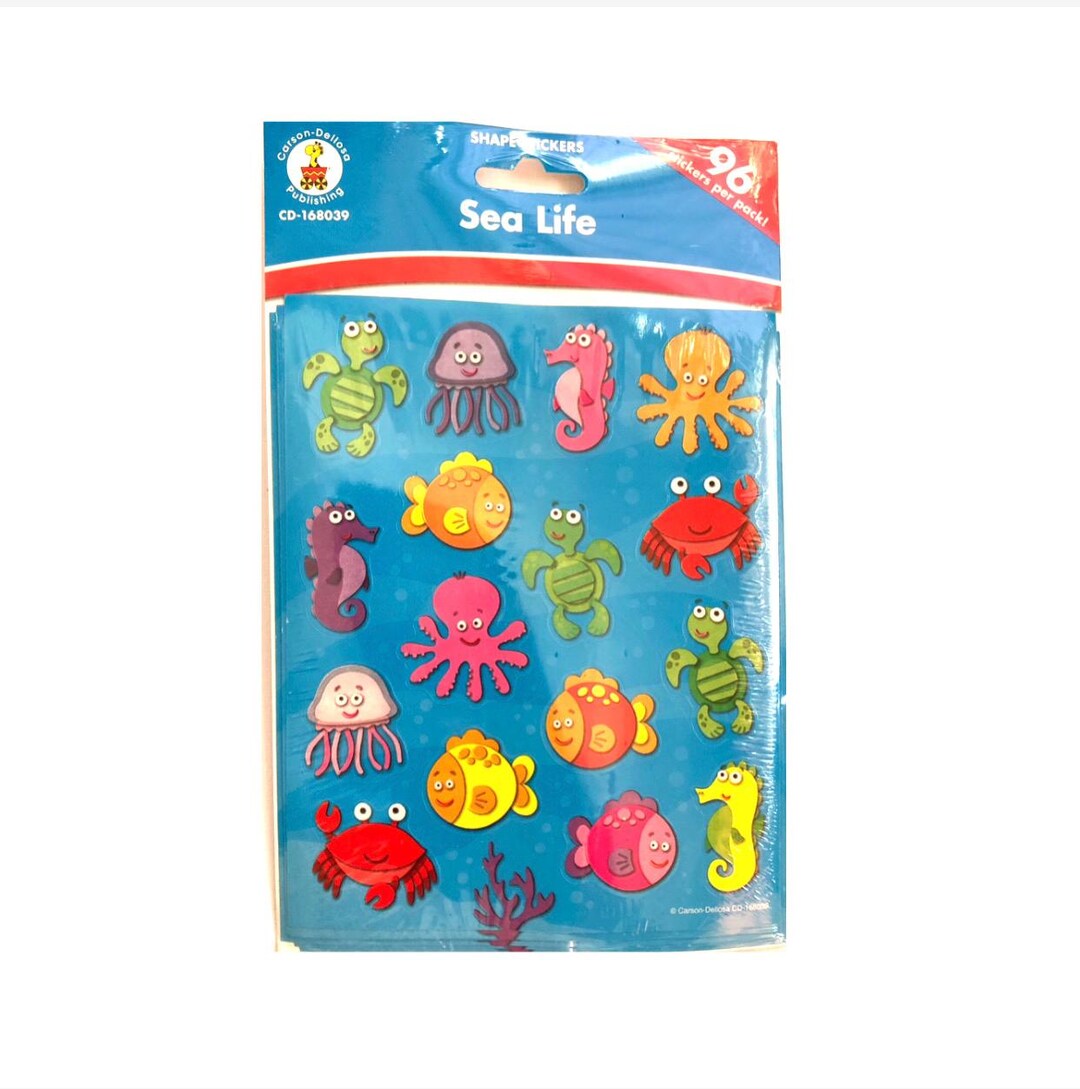 Ocean Animals Stickers,sea Life Sticker Sheets,aquatic Animals Stickers ...