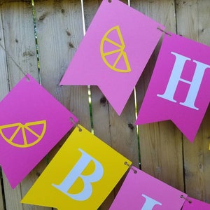 Pink Lemonade Bannerpink Lemonade 1st Birthday - Etsy