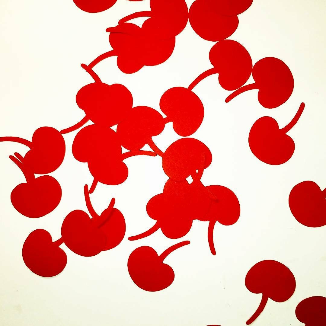 Cherry Confetticherry Table Decorice Cream Party Table - Etsy