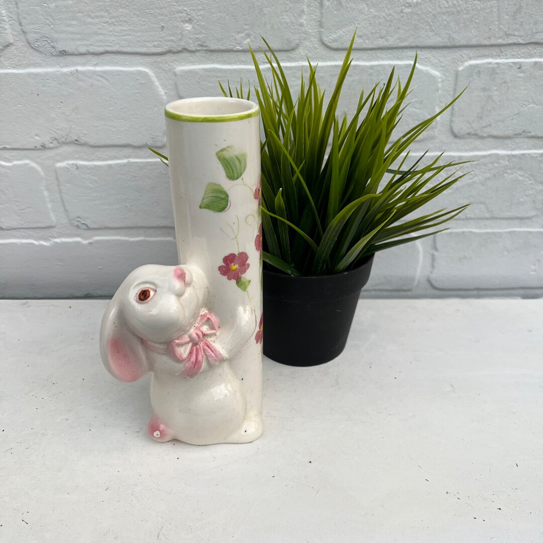 Vintage Easter Bunny Vase. Easter Decor - Etsy