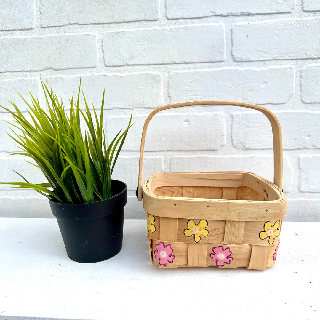 Vintage Easter Basket. Painted Easter Basket. Flower Basket. Mother’s ...