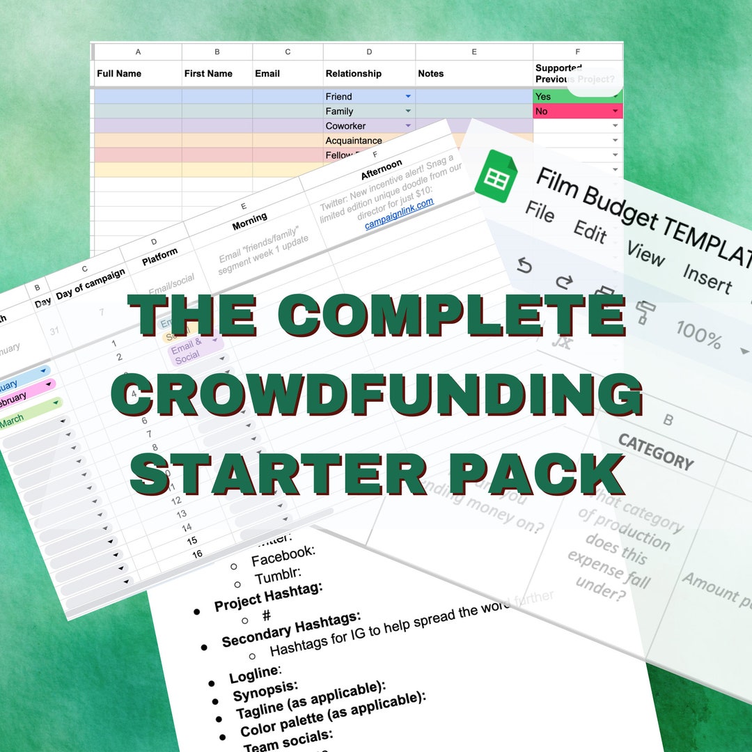 Comprehensive Creative Crowdfunding Template Pack - Etsy