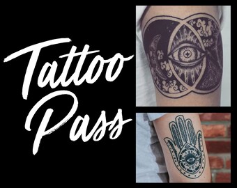 Tattoo Pass - Etsy