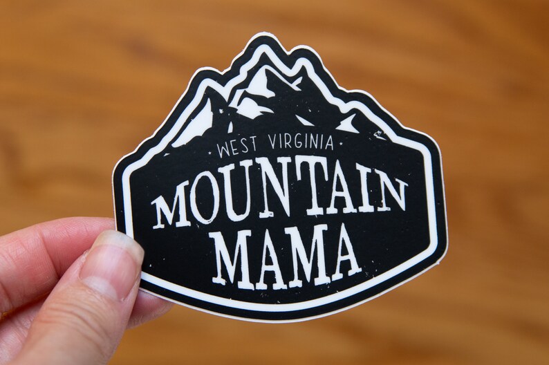 West Virginia Mountain Mama Vinyl Stickers WV Mother Gift - Etsy