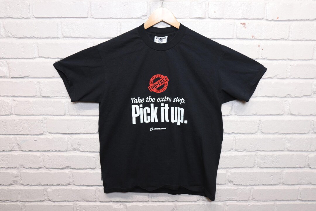 90s Vintage Boeing Fod Free T Shirt Size Medium - Etsy