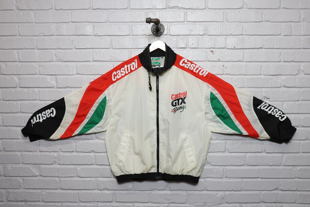 90s Castrol Gtx Racing Windbreaker Jacket Size Xl - Etsy