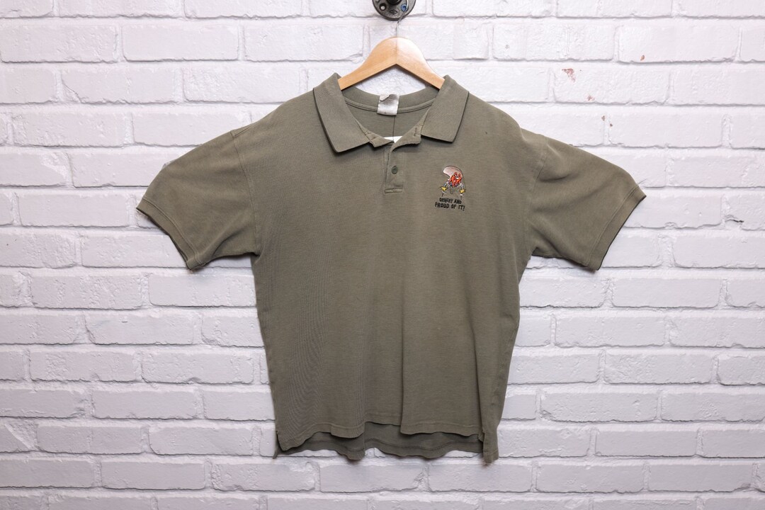 90s Looney Tunes Yosemite Sam Polo Shirt Size Large - Etsy