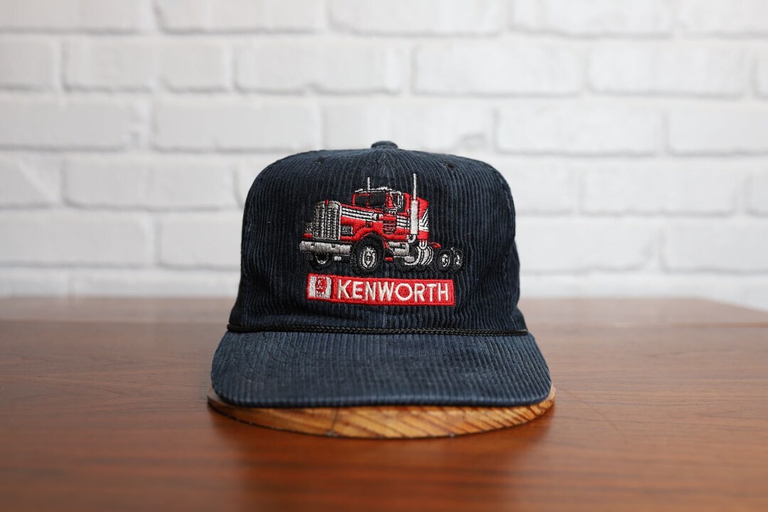 80s Kenworth Trucks Corduroy Snapback Hat Etsy