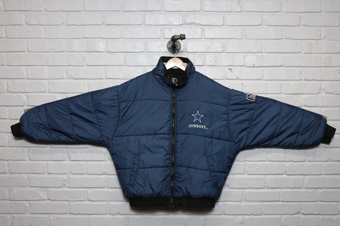 90s Dallas Cowboys Reversible Pro Player Puffer Jacket Size Xl - Etsy