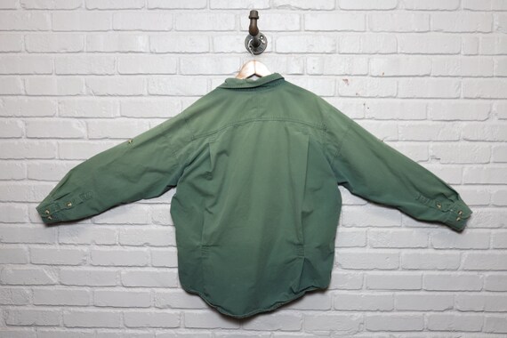 2000s cabelas faded button front shirt size xl - Gem