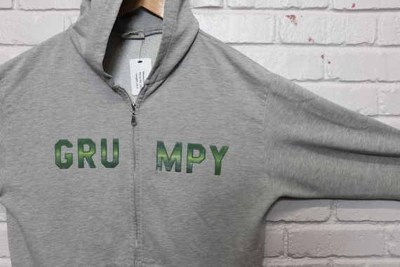2000s disney world grumpy full zip hoodie size xl - Gem