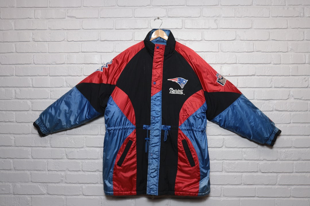 90s Faded New England Patriots Pro Player Puffer Jacket Size Xl - Etsy