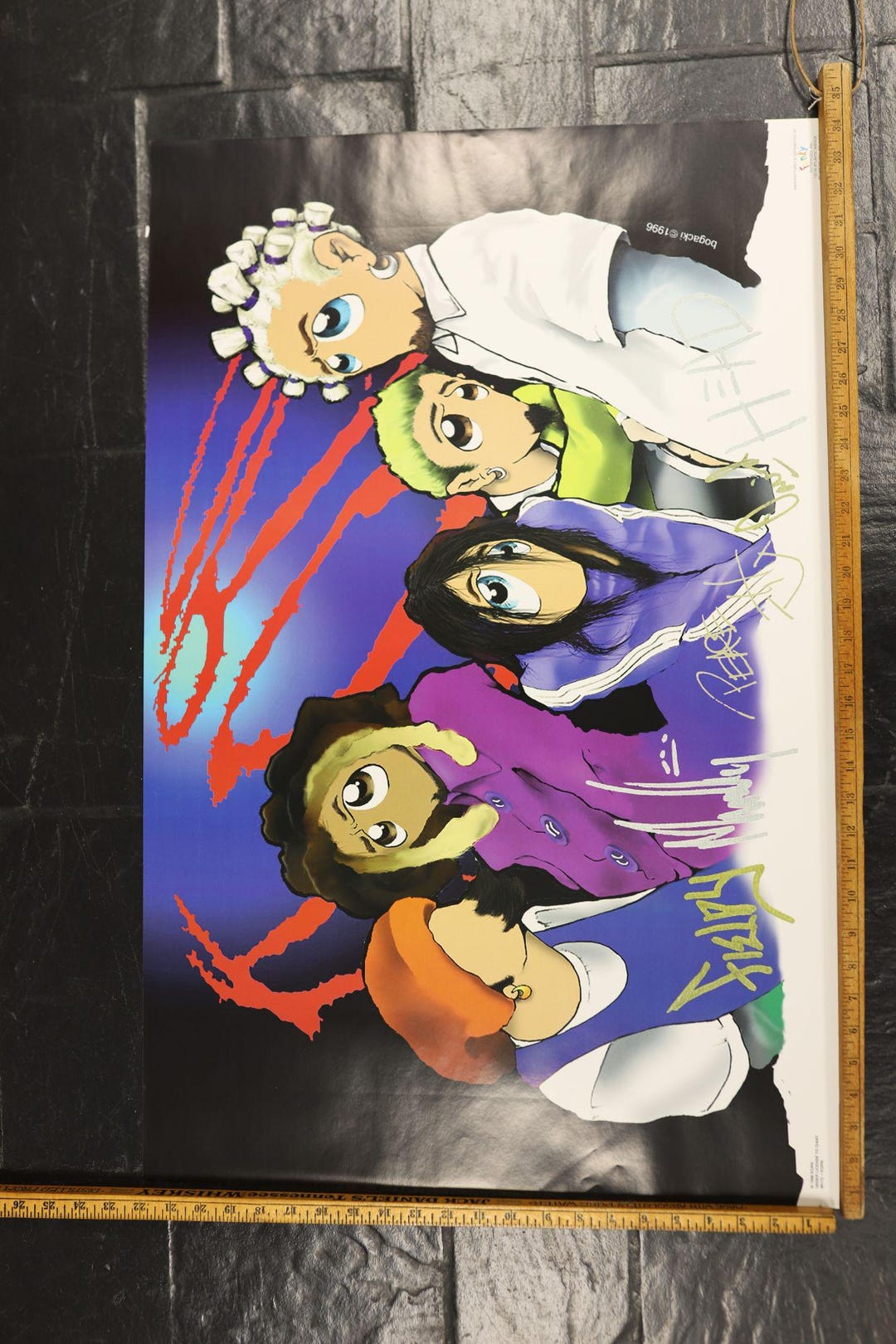 90s Vintage Korn Cartoon Anime Style Band Poster - Etsy