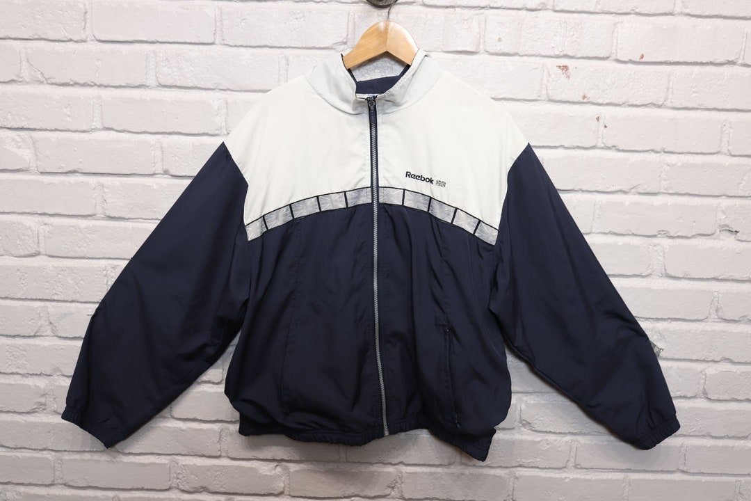 2000s Reebok Classics Union Jack Windbreaker Jacket Size Xl - Etsy