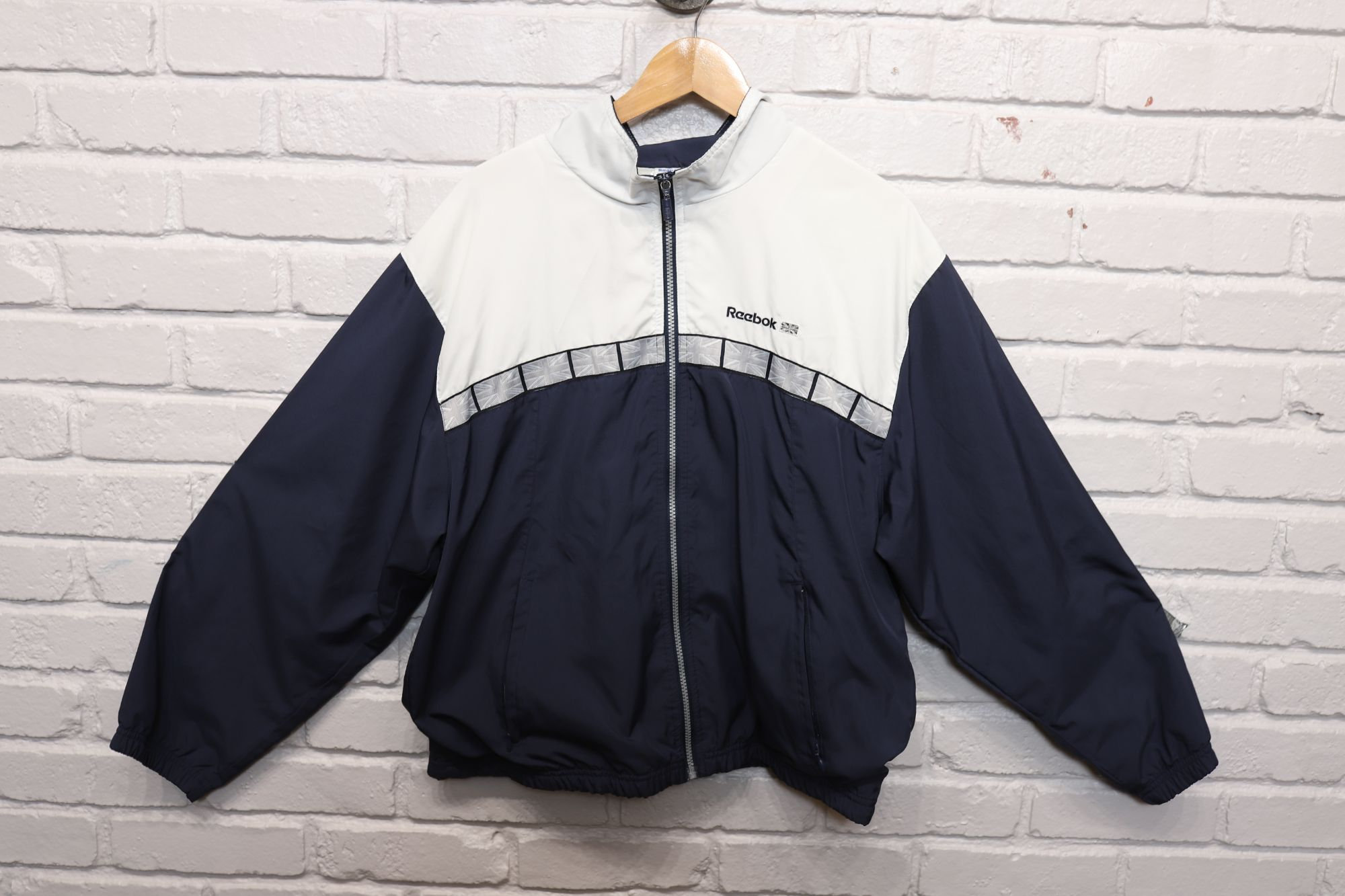 2000s Reebok Classics Union Jack Windbreaker Jacket Size Xl - Etsy