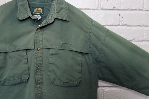 2000s cabelas faded button front shirt size xl - Gem