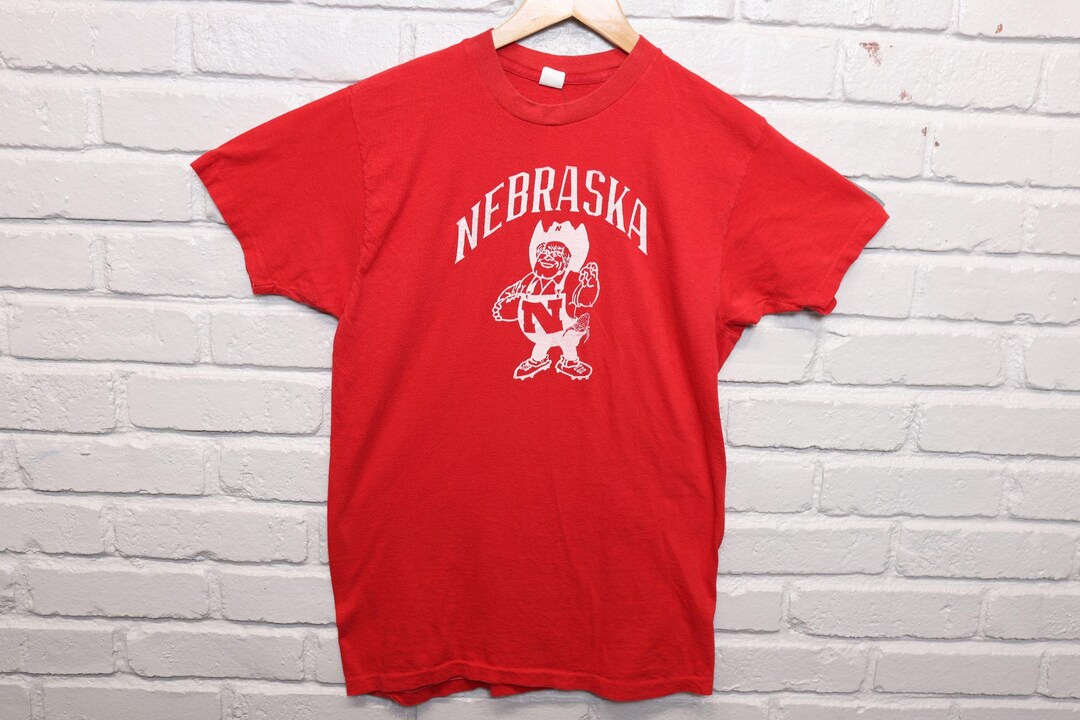 80s Vintage Nebraska Corn Huskers T Shirt Size Large - Etsy