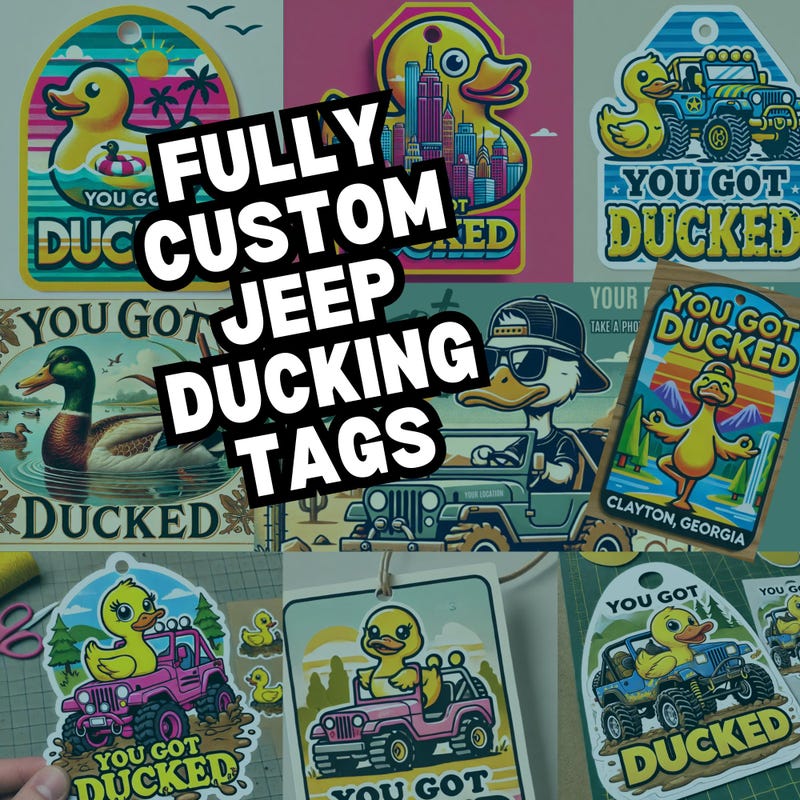 Jeep Duck Tags - Etsy