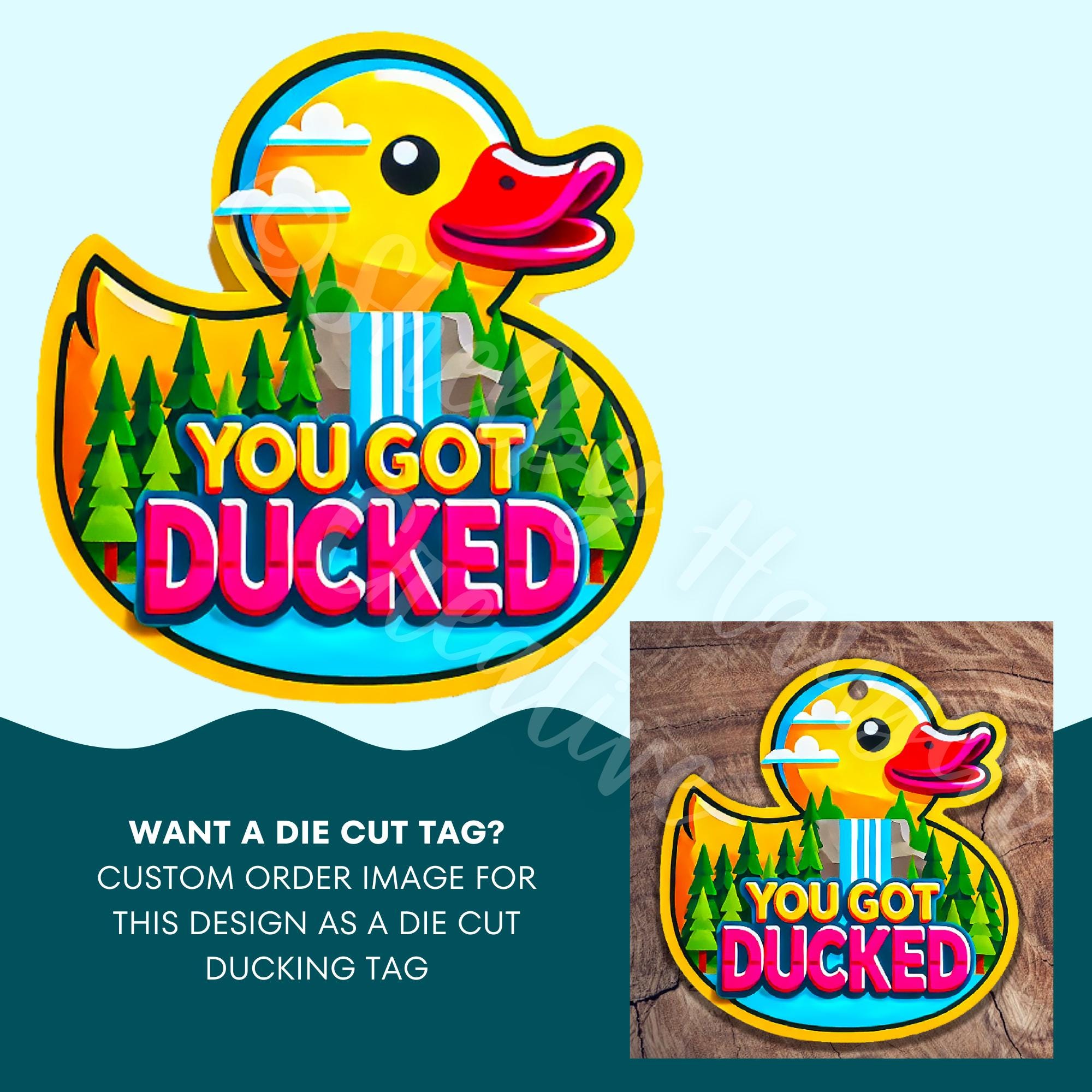 Customizable Printable You Got Ducked Tags - Labels for Jeep Ducking ...
