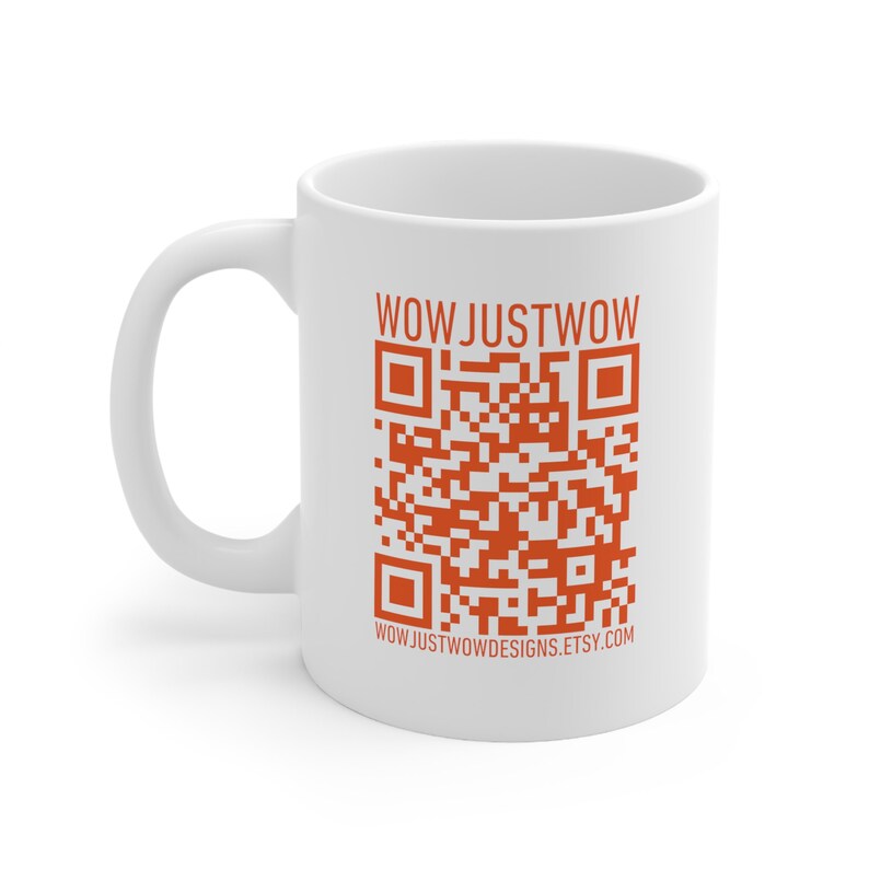 Custom QR Code Link Business Mug Option to Add Your Company - Etsy
