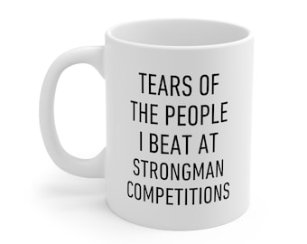 Hurling Mug, Tears of the People I Beat, Funny Gift for Friends and ...
