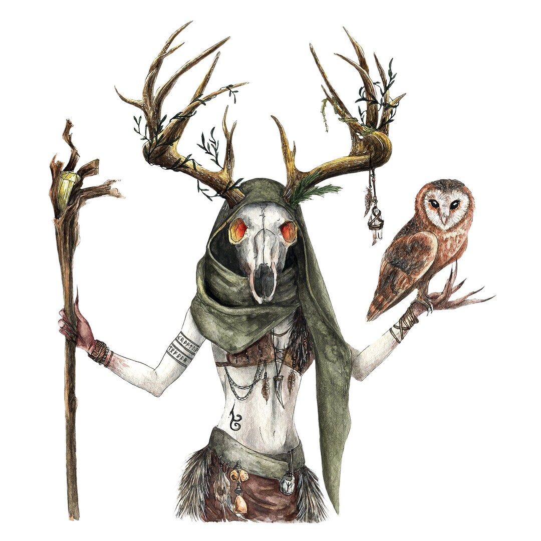 Wendigo, Demon Art Print - Etsy